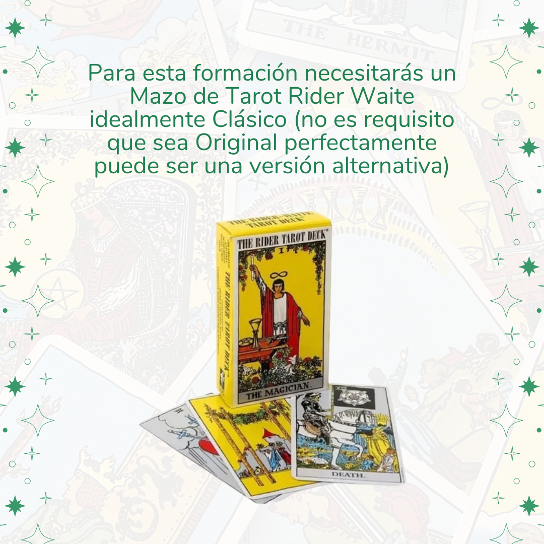 FORMACIÓN INTENSIVA DE TAROT RIDER WAITE - EQUILIBRIO Y SABIDURÍA